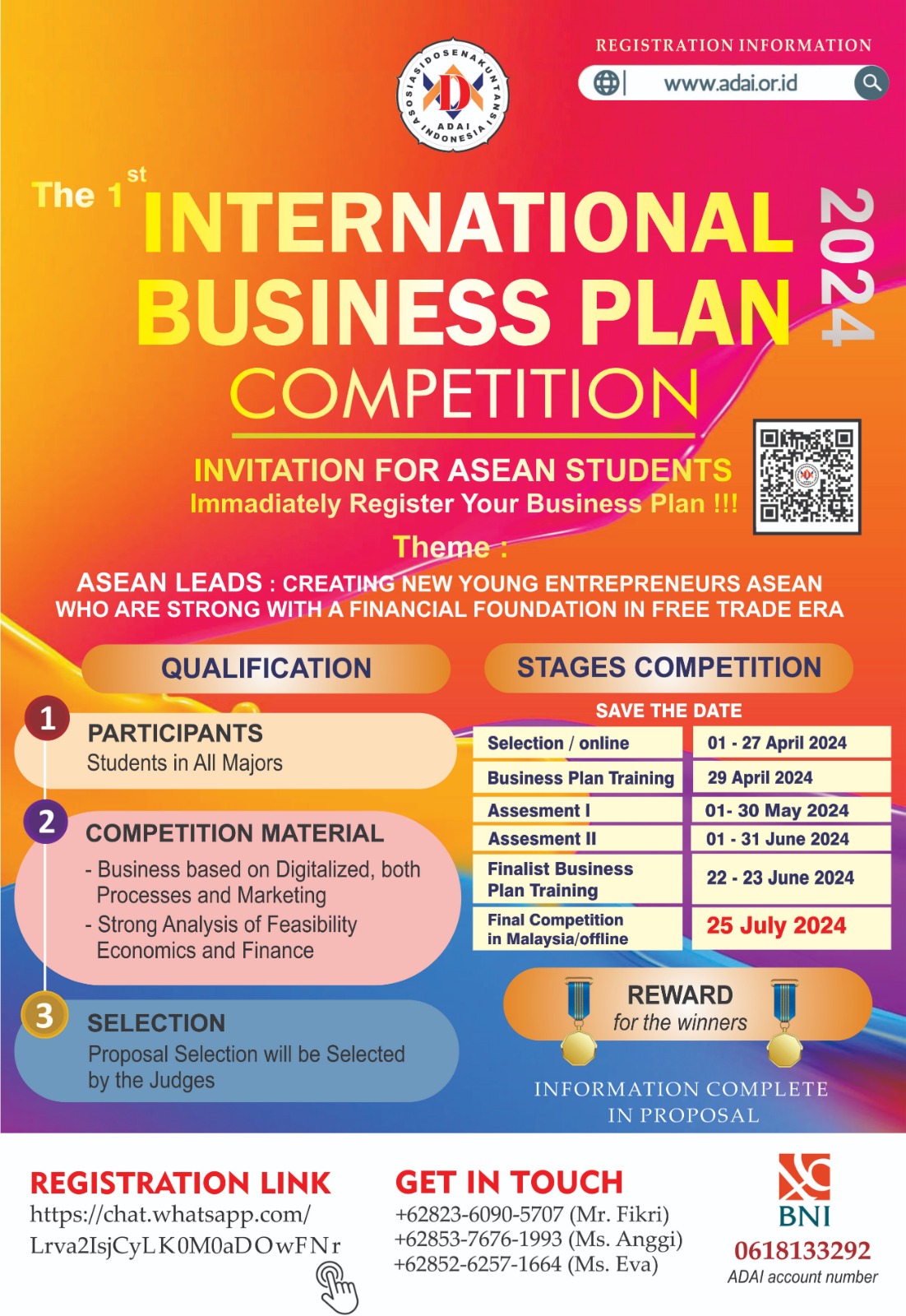 INTERNATIONAL BUSINESS PLAN COMPETITION 2024 - ASOSIASI DOSEN AKUNTANSI ...